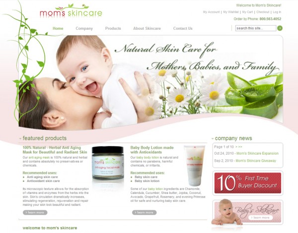 Skin Care Web Development & Web Design Services