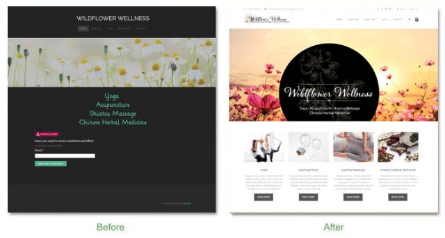 Before And After Website Design Portfolio - Illumination Consulting